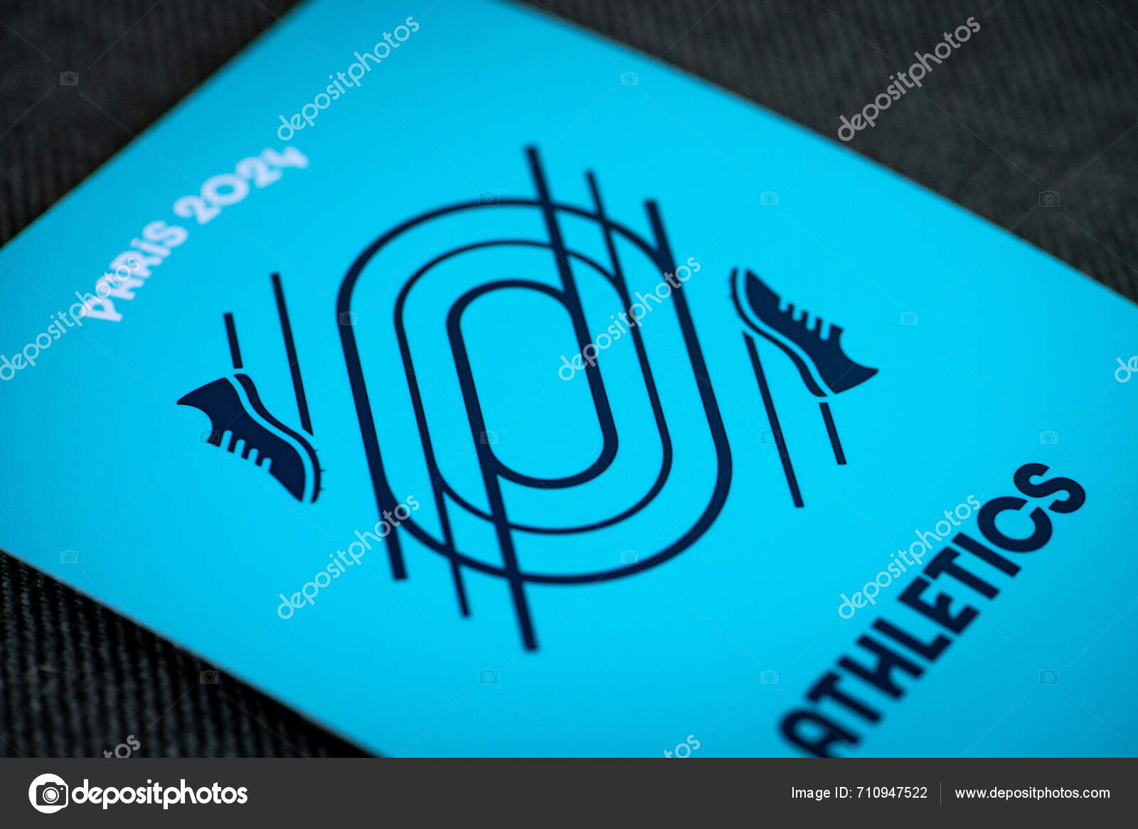 Paris France March 2024 Athletics Pictogram Paris 2024 Summer Olympics ...