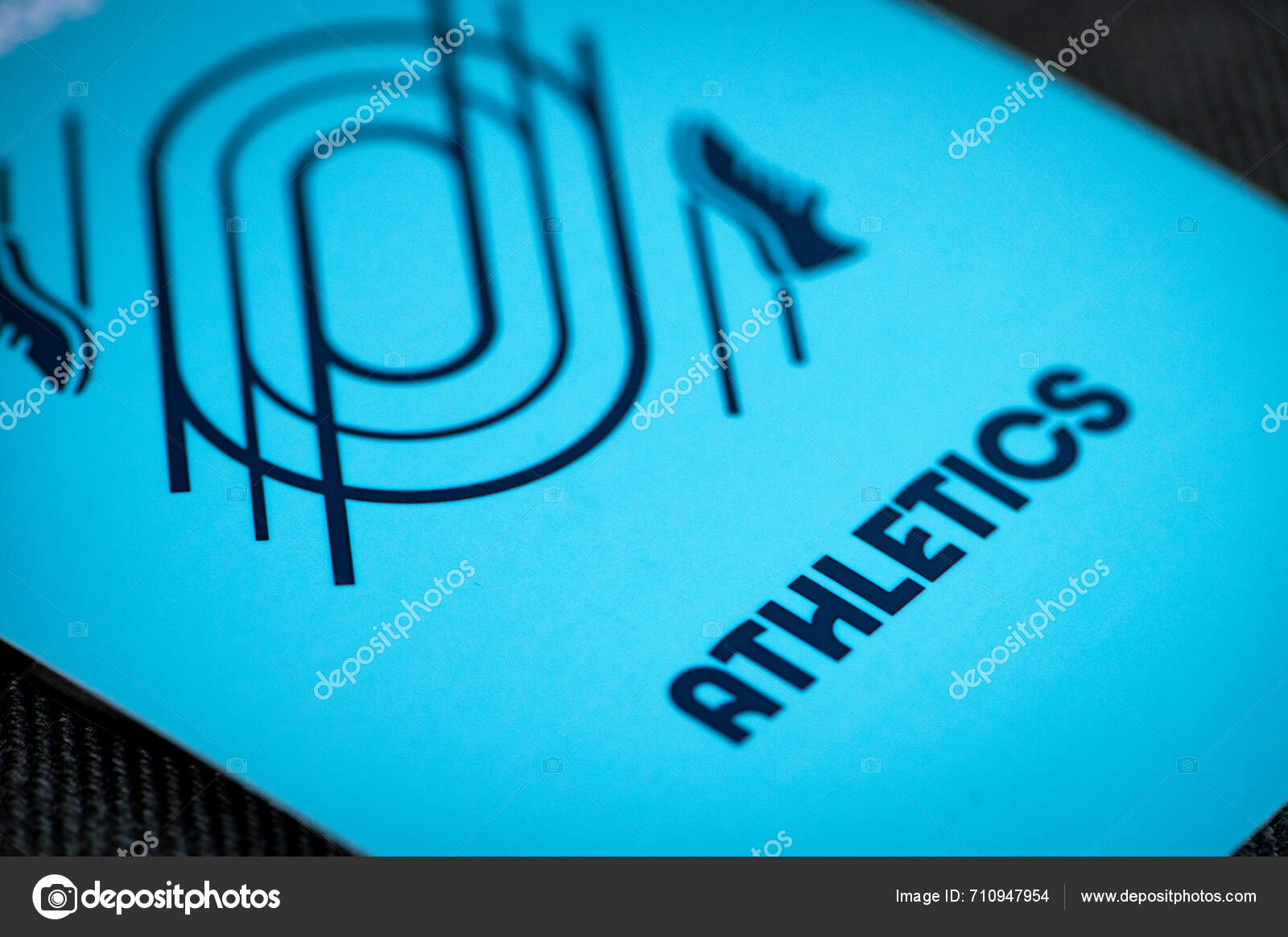 Paris France March 2024 Athletics Pictogram Paris 2024 Summer Olympics ...
