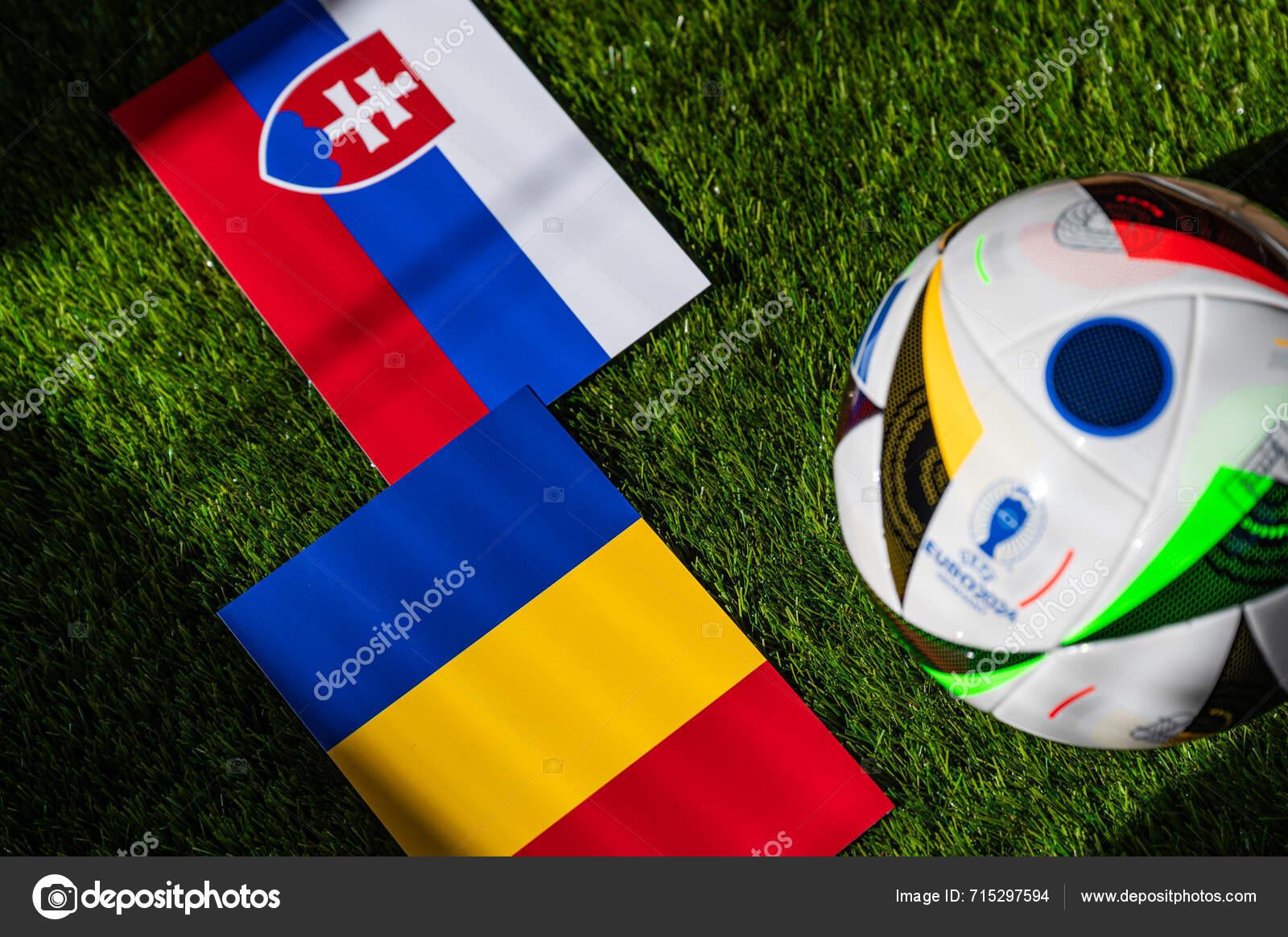 Berlin Germany April 2024 Slovakia Romania Euro 2024 Group Football ...