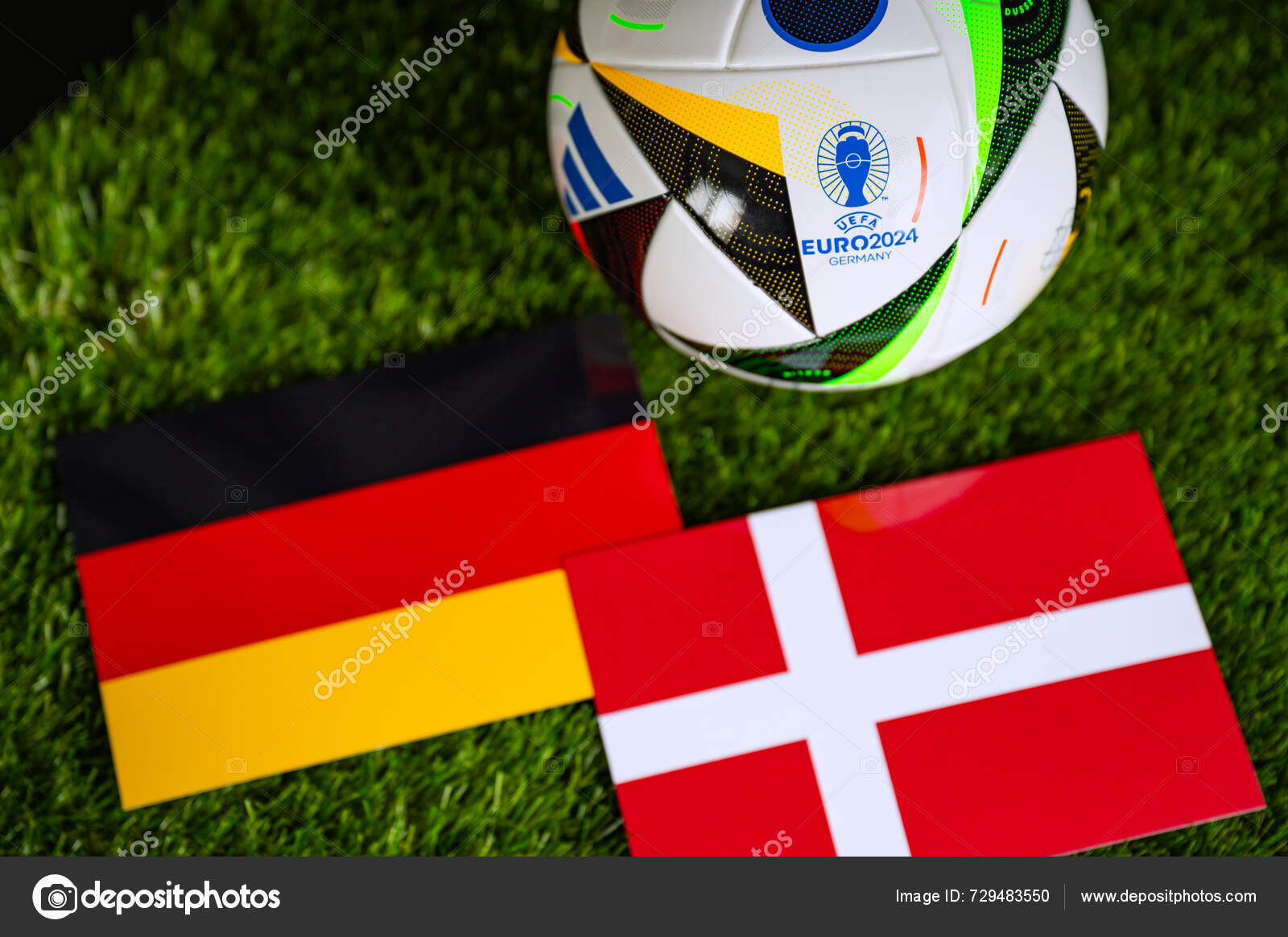 Dortmund Tyskland Juni 2024 Tyskland Danmark Euro 2024 Sista ...