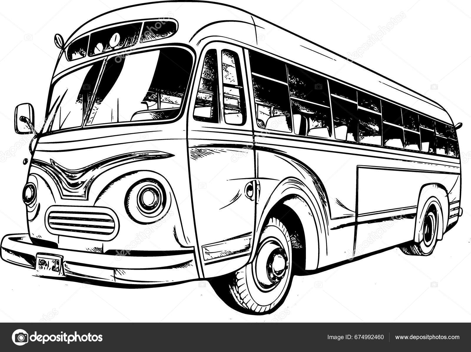 Min Nabo Totoro Katt Buss Tegning