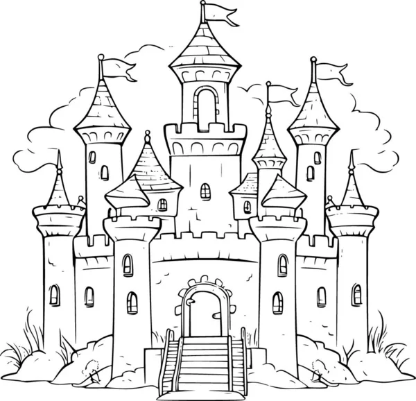 Castle Outline Drawing