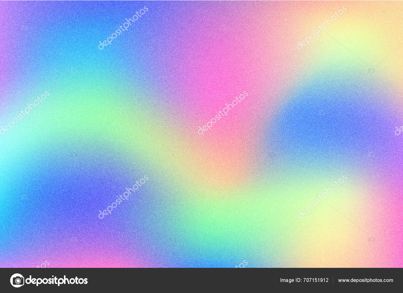 Unicorn Rainbow Grainy Background Magic Holographic Texture Liquid ...