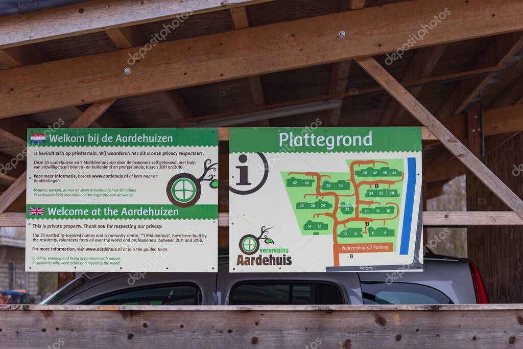 Olst Wijhe, The Netherlands - January 21, 2023: Information panel at ...