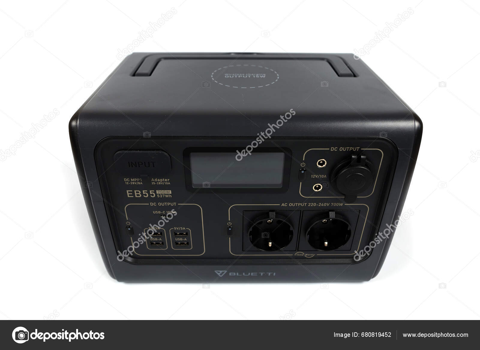 Kyiv Ukraine September 2023 Bluetti Portable Power Station Providing ...