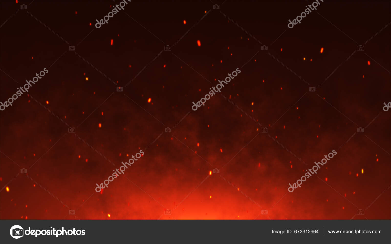Fire Spark Particles Abstract Background Perfect Red Fire Particles ...