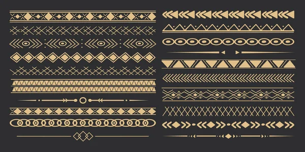 Set African Tribal Ethnic Shapes Elements Doodle Style Isoated White ...