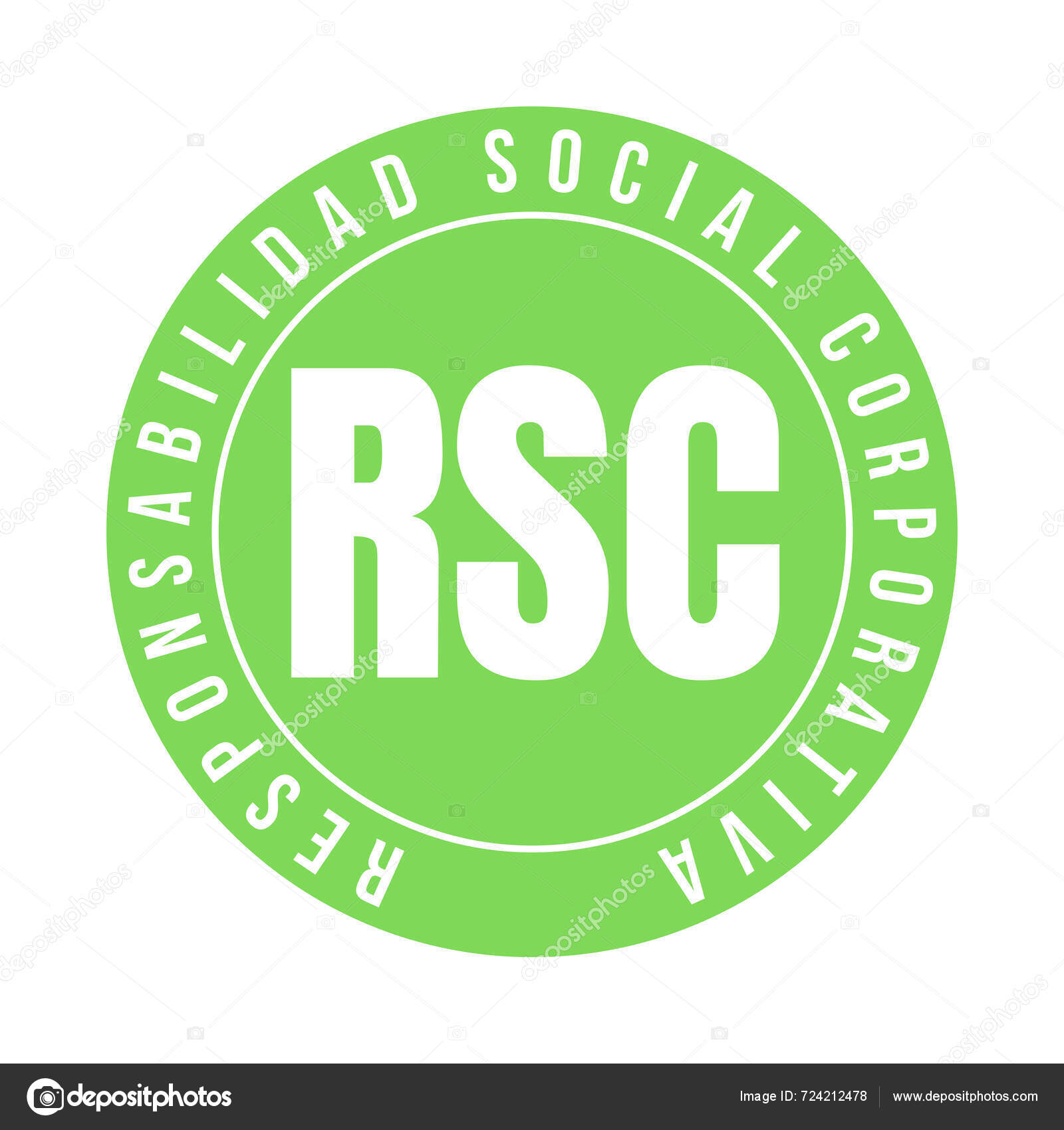 Corporate Social Responsibility Symbol Icon Called Rsc Responsabilidad ...