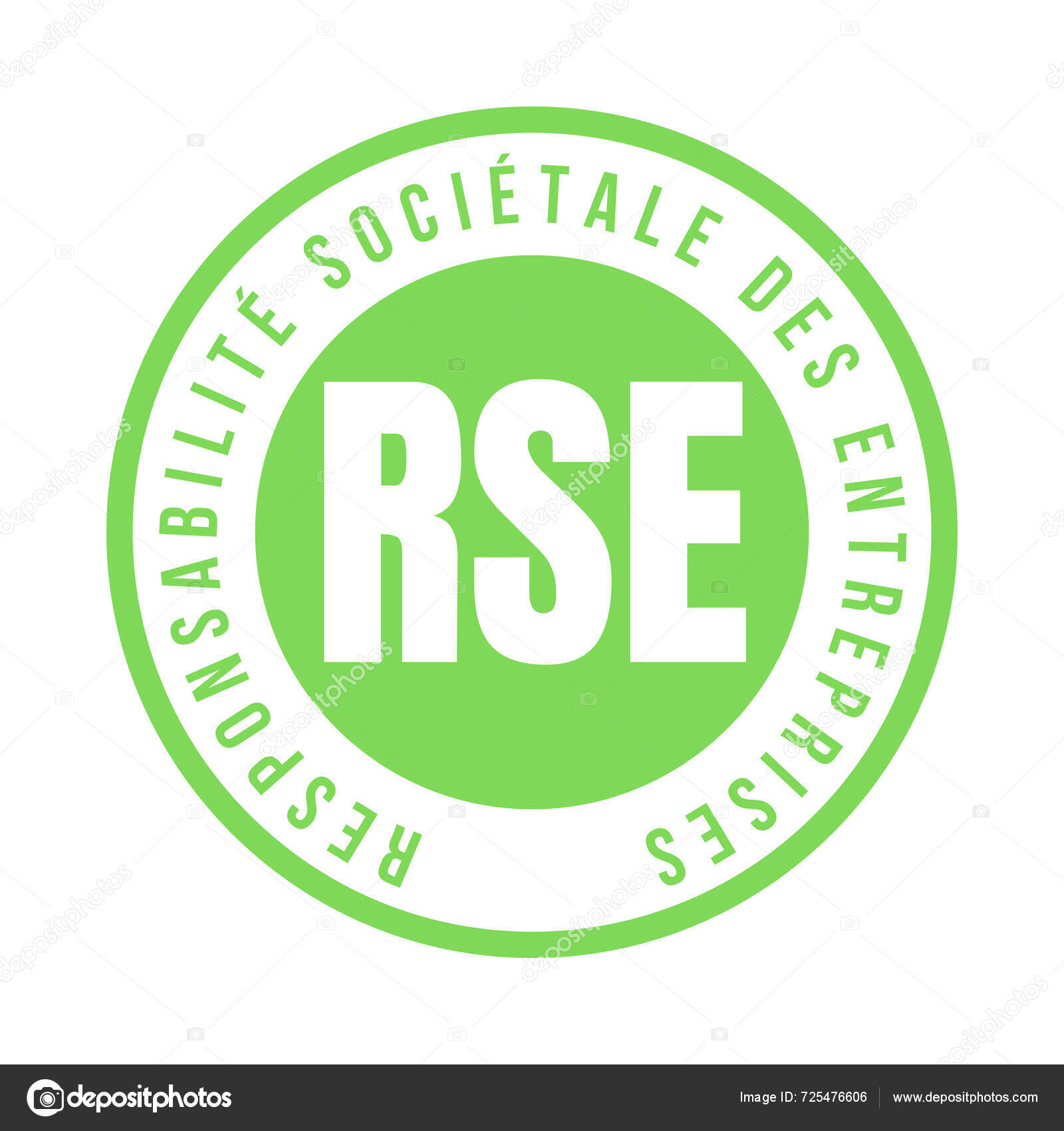 Corporate Social Responsibility Symbol Icon Called Rse Responsabilite ...
