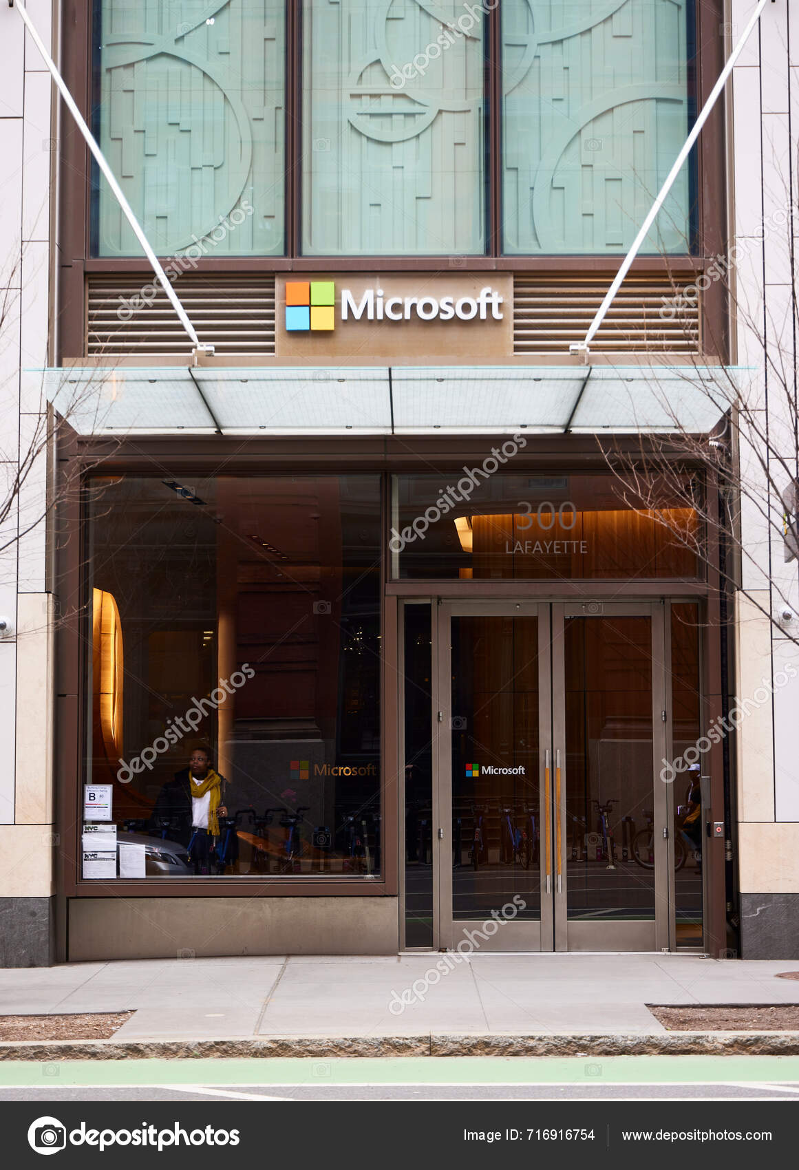 Nueva York Marzo 2024 Edificio Microsoft Una Las Sedes Microsoft — Foto ...