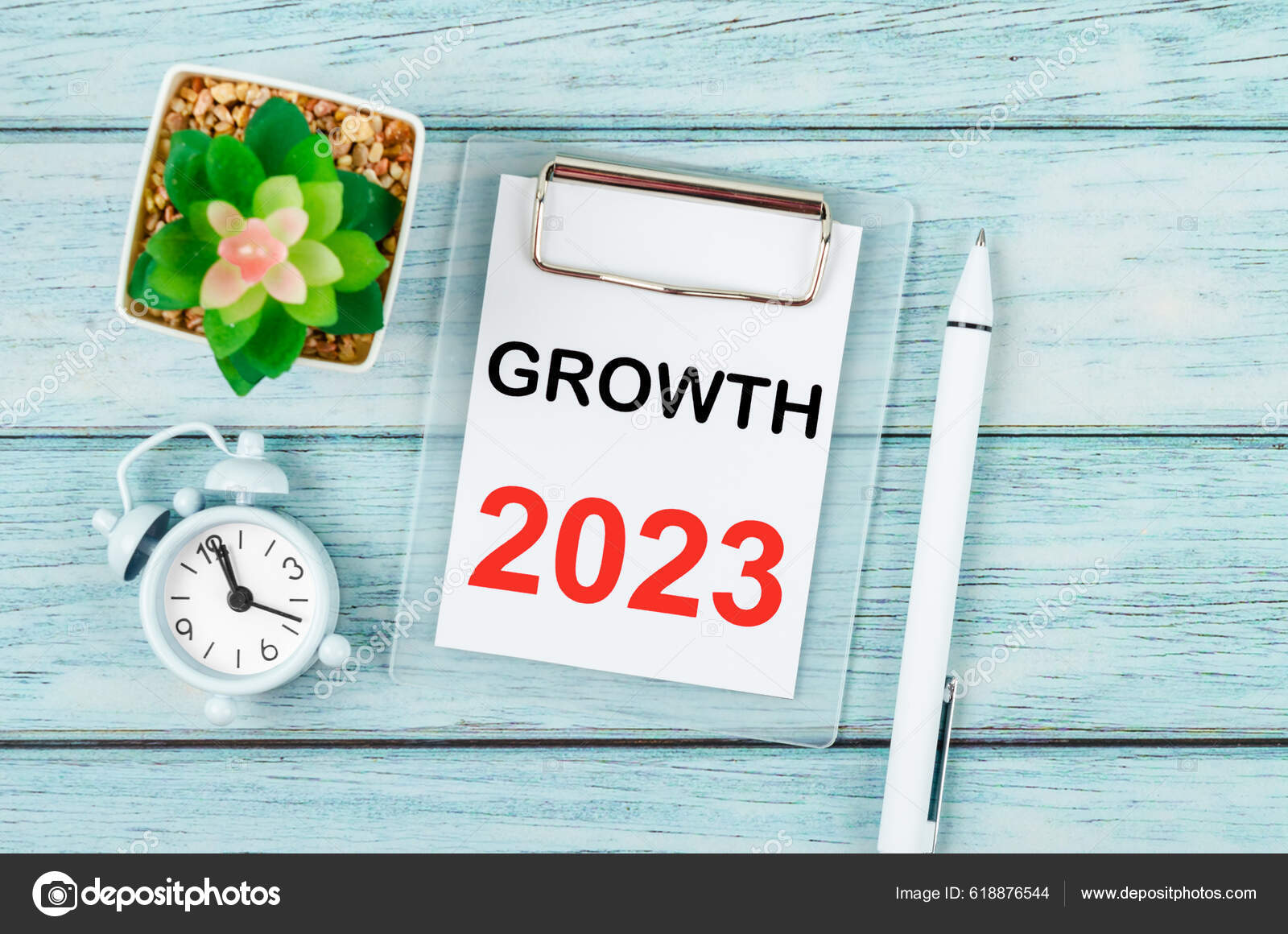 2023 Growth Goal Target Setting List 2023 Year Alarm Clock — Stock ...