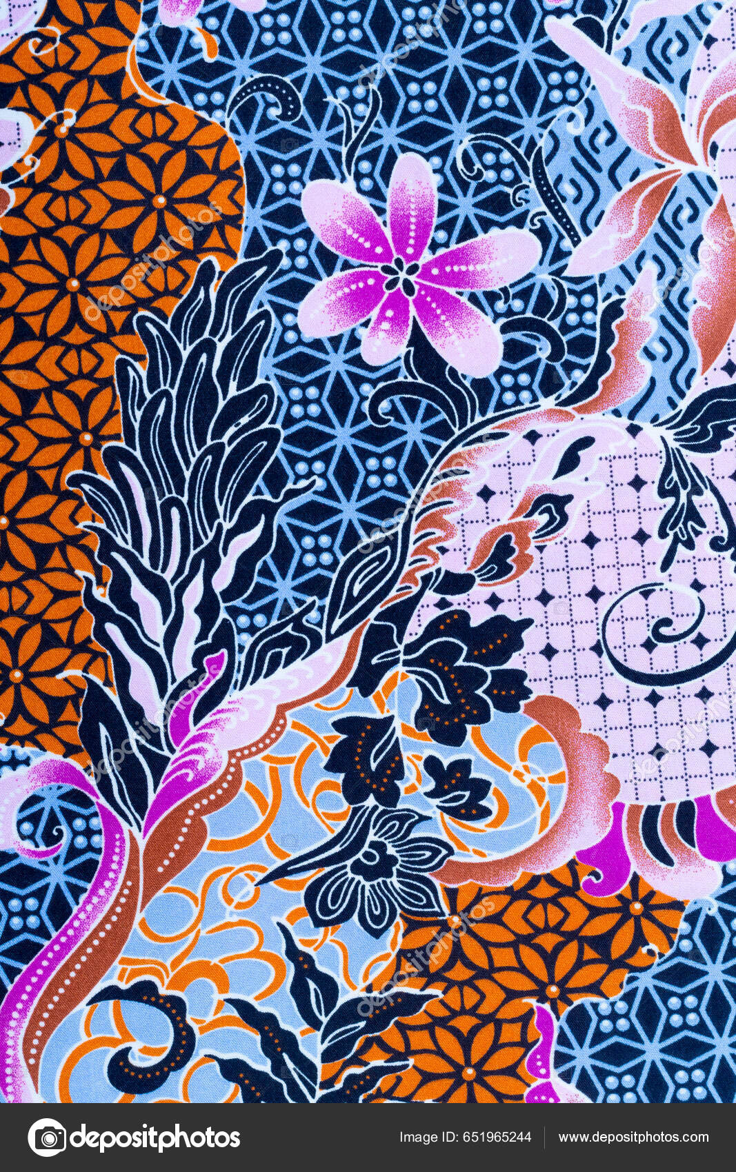 Detailed Pattern Batik Cloth — Stock Photo © gamjai #651965244