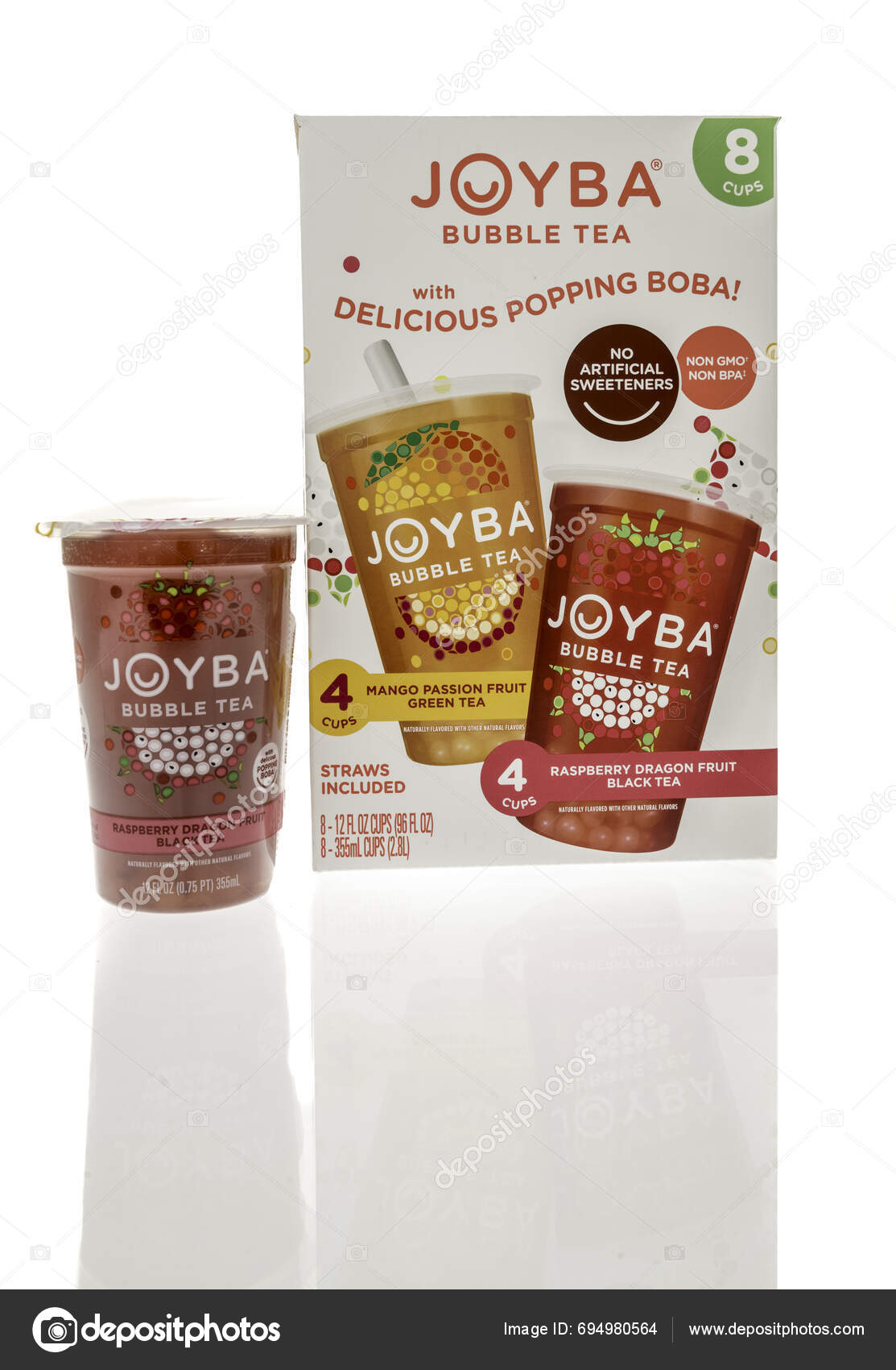 Winneconne December 2023 Package Joyba Buttle Tea Popping Boba Drink ...