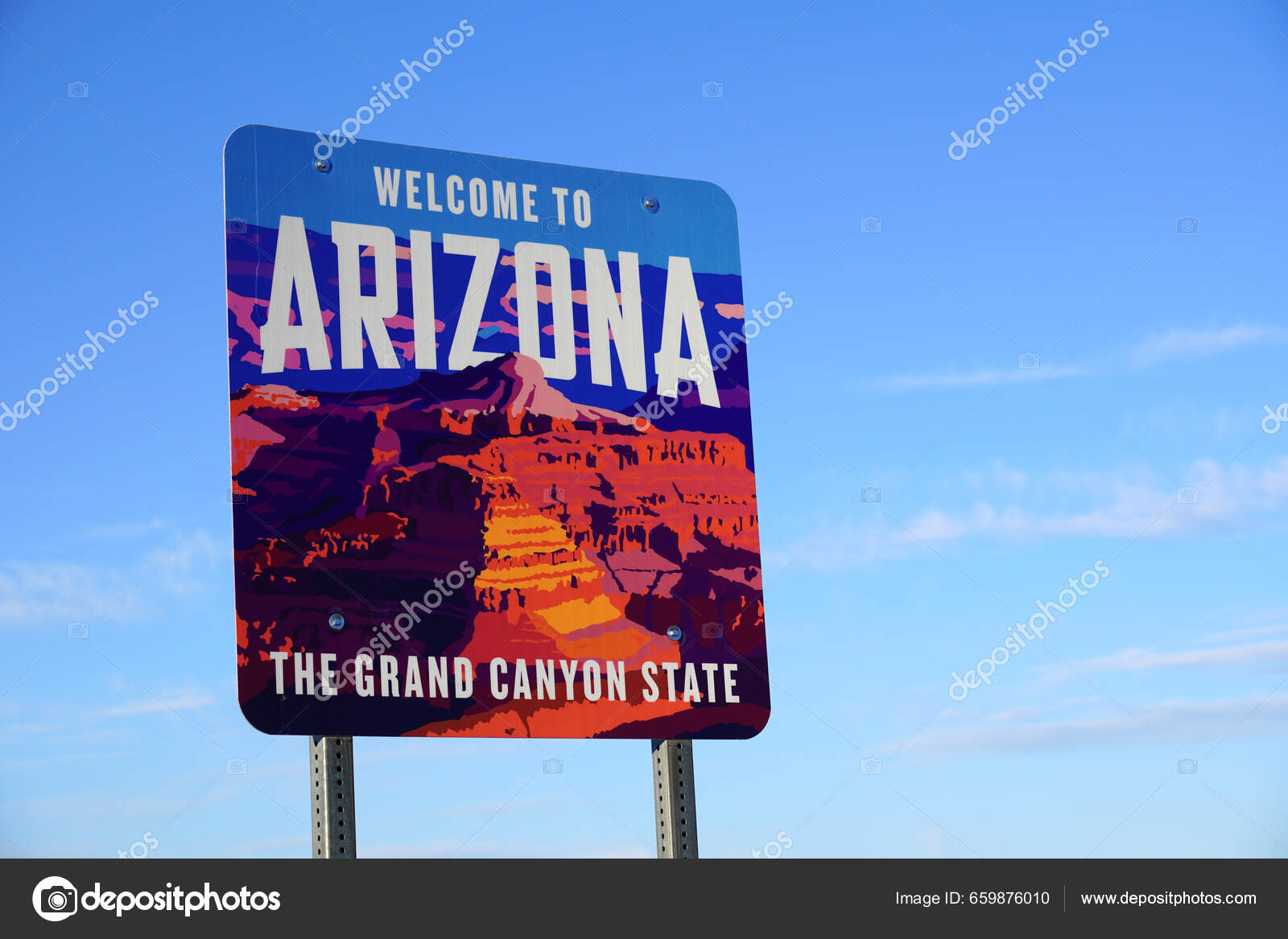 Welcome Arizona Sign Utah Border 89A — Stock Editorial Photo ...