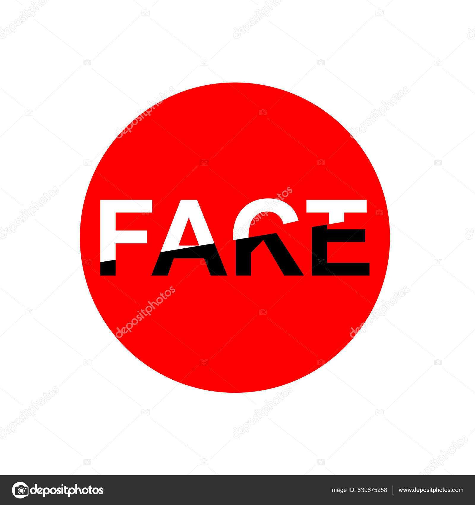 Illustration Post Truth Concept Fact Fake Vector File Stock Vector ... Illustration Post Truth Concept Fact Fake Vector File Stock Vector ...