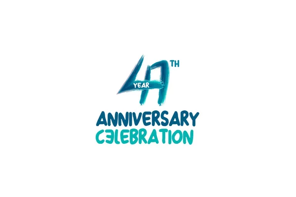 41th, 41 years, 41 years anniversary celebration fun style logotype ...