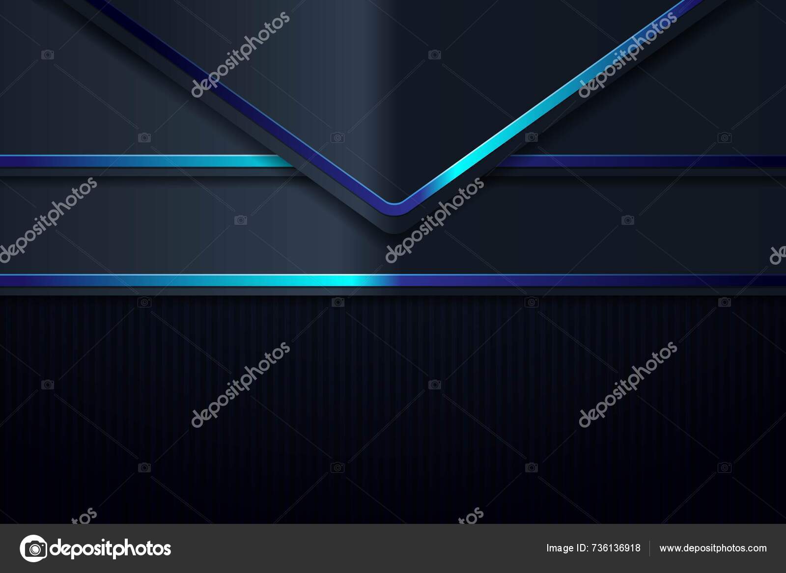 Abstract Dark Background Blue Neon Lines — Stock Photo © fianpanic ...