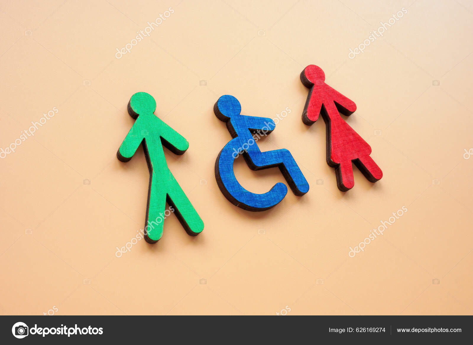 Figuras Diferentes Colores Como Símbolo Inclusión Diversidad — Foto de ...