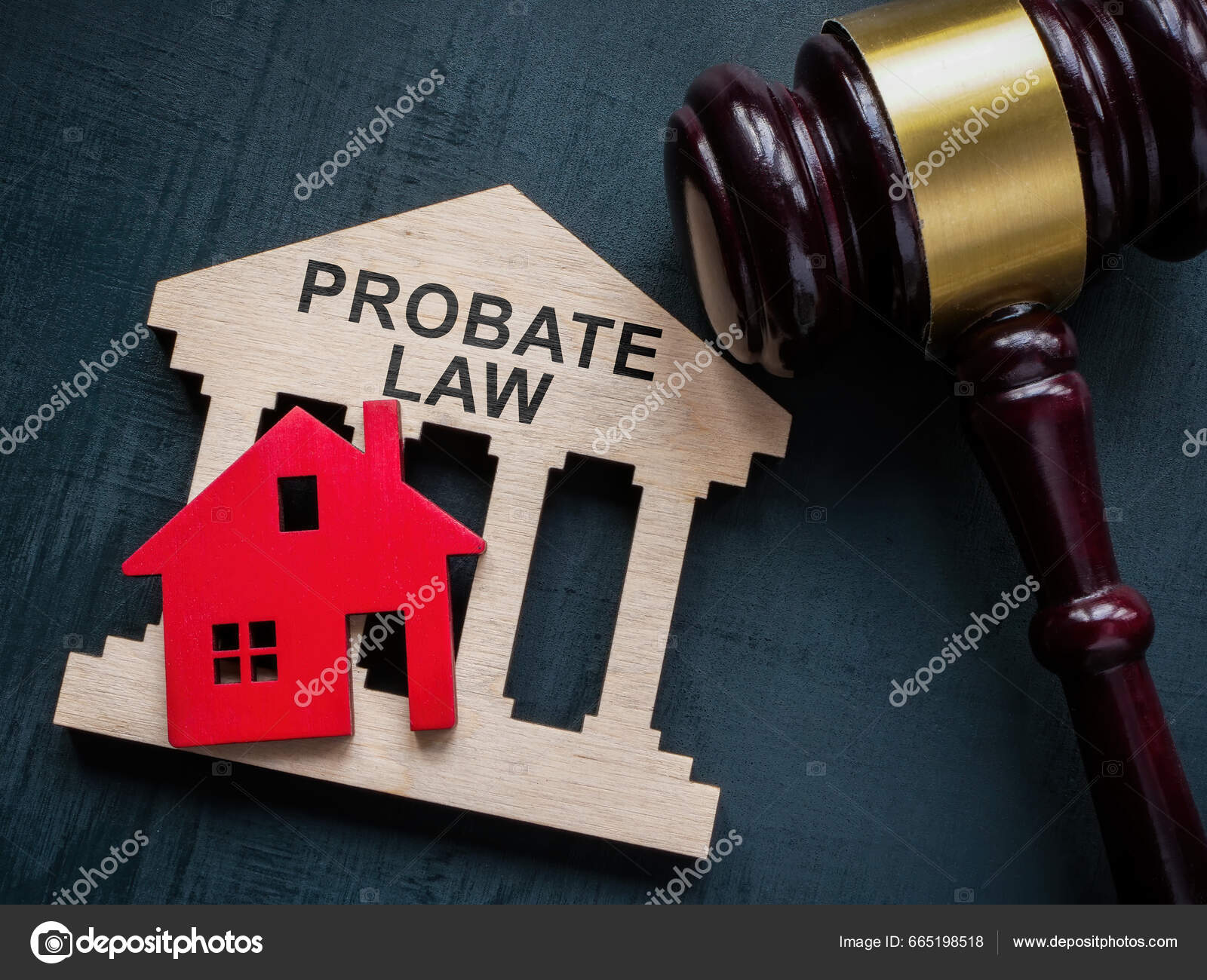 Probate Law Concept Gavel House Model — Stock Photo © designer491 ...