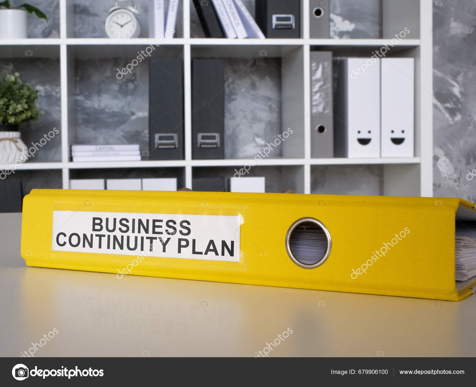 Business Continuity Plan Office Desk — Stock Photo © designer491 #679906100