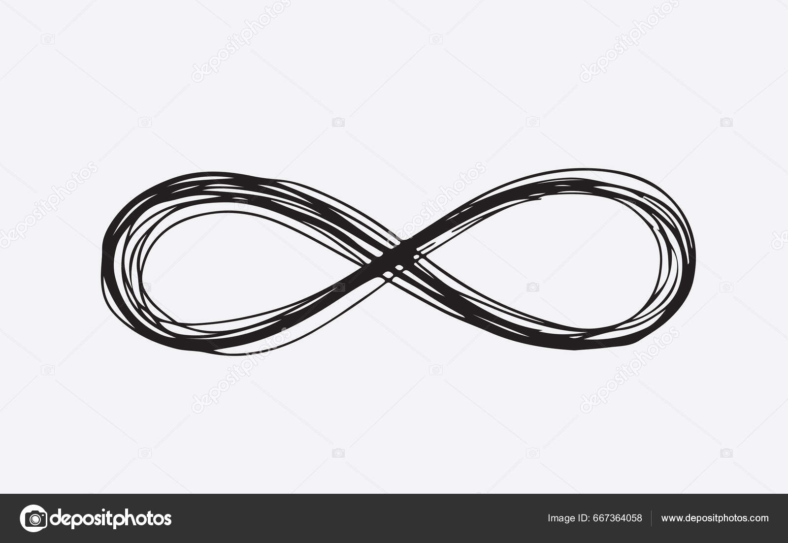 Infinity Sign Hand Drawn Illustration Stock Vector by ©KiraDesign 667364058