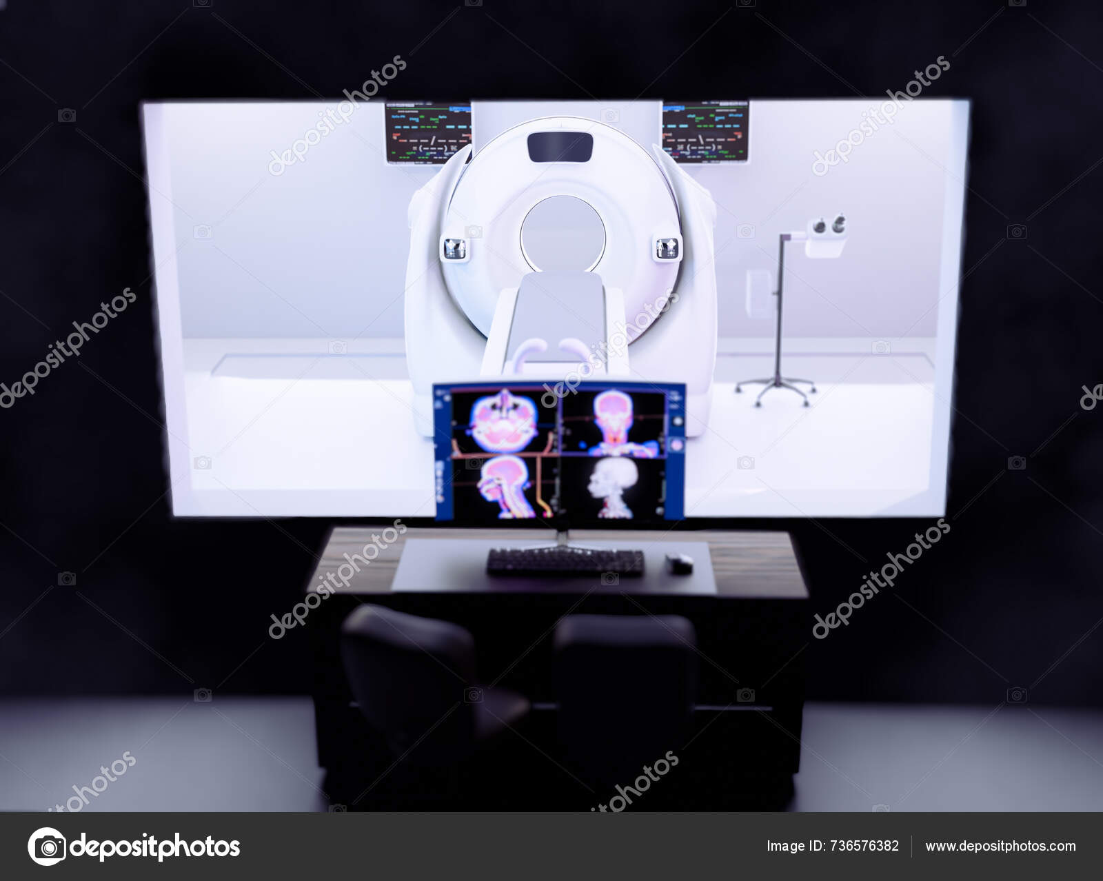 Scan Room Features Rendering Scanner Used High Resolution Medical ...