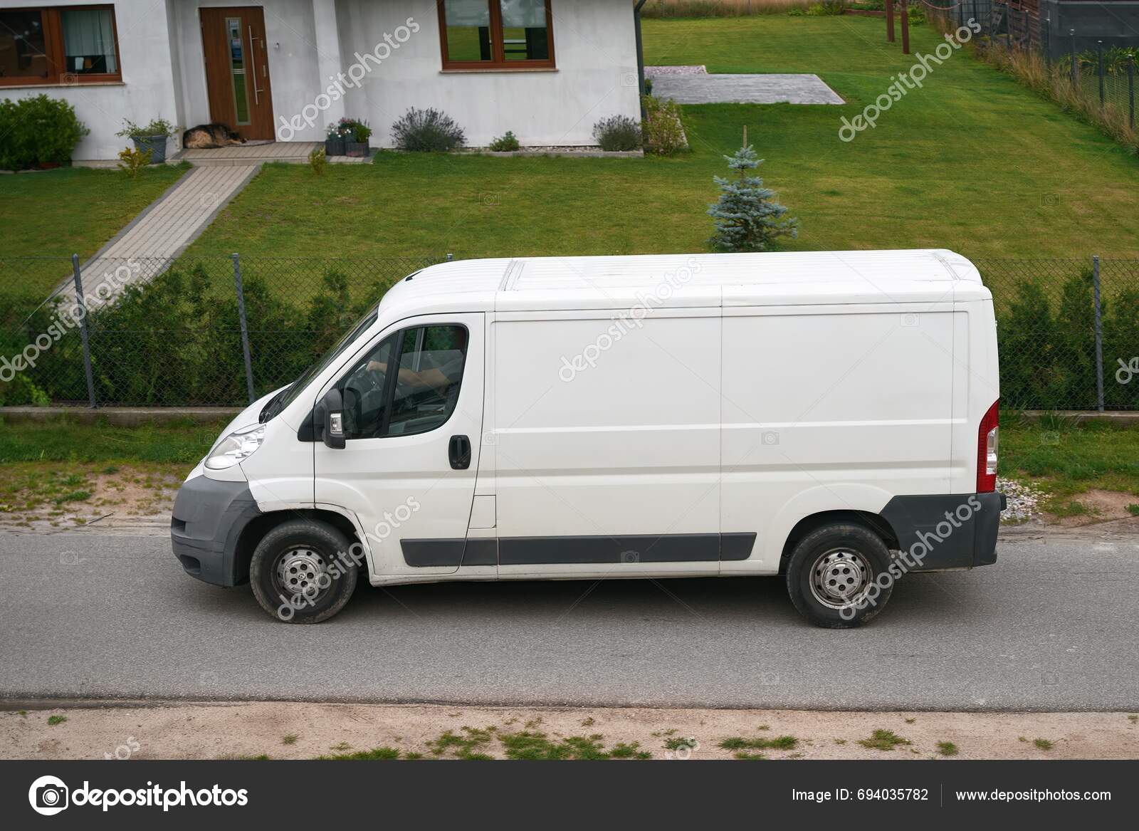 Delivery Route Commercial Van Close Road Logistics Branding Commercial ...