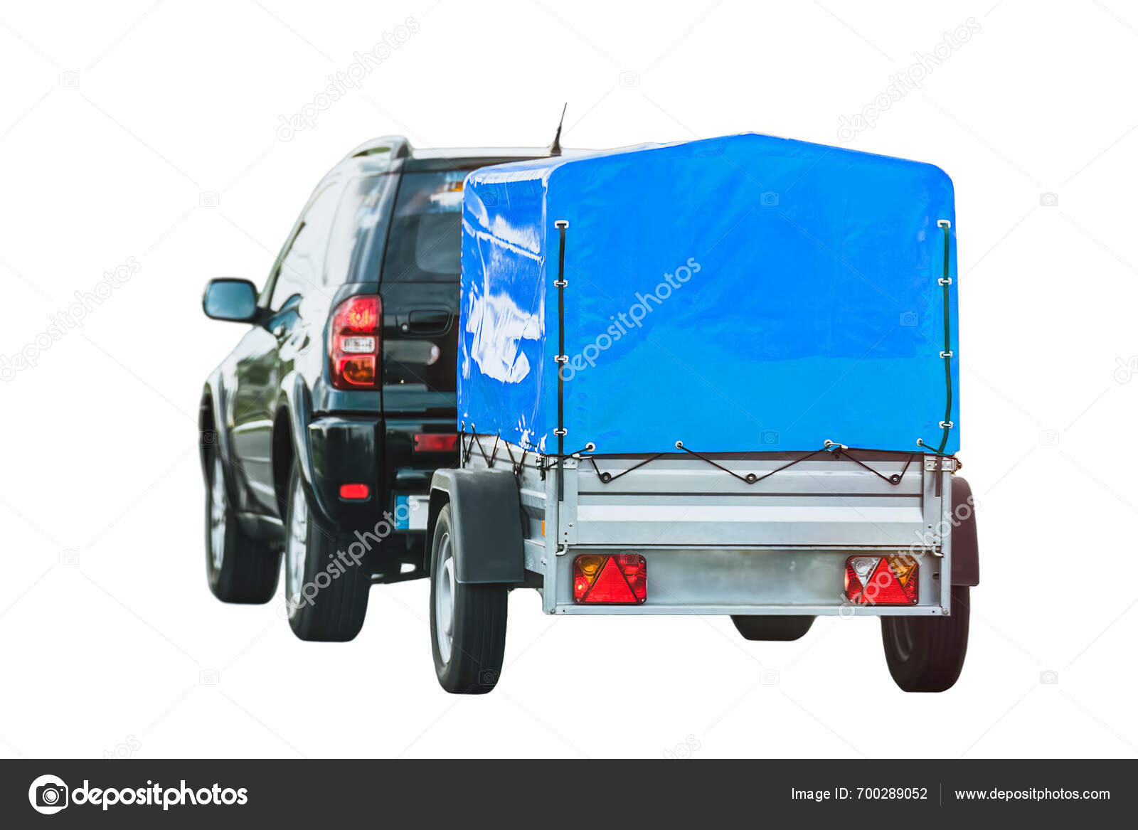 Moving Stuff Small Rentable Trailer Isolated Background — Stock Photo ...