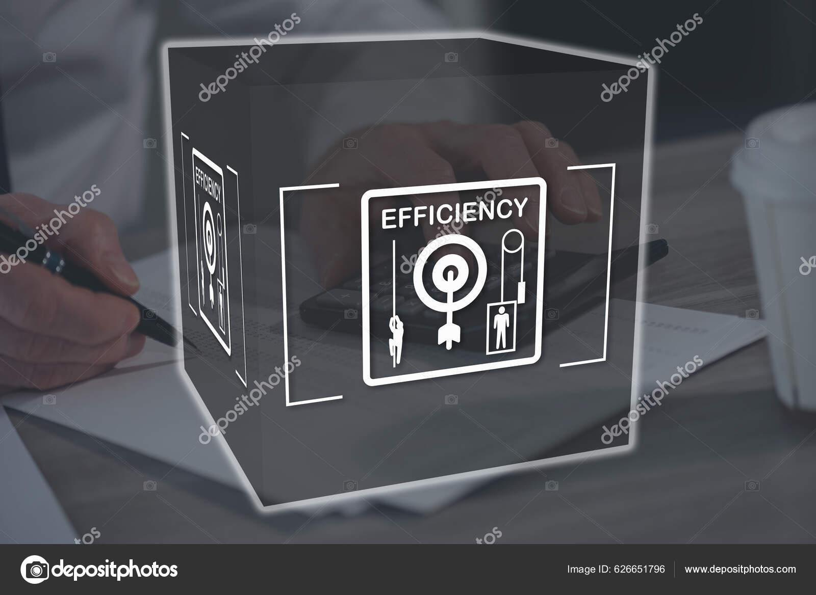 Efficiency Concept Illustrated Picture Background Stock Photo by ...