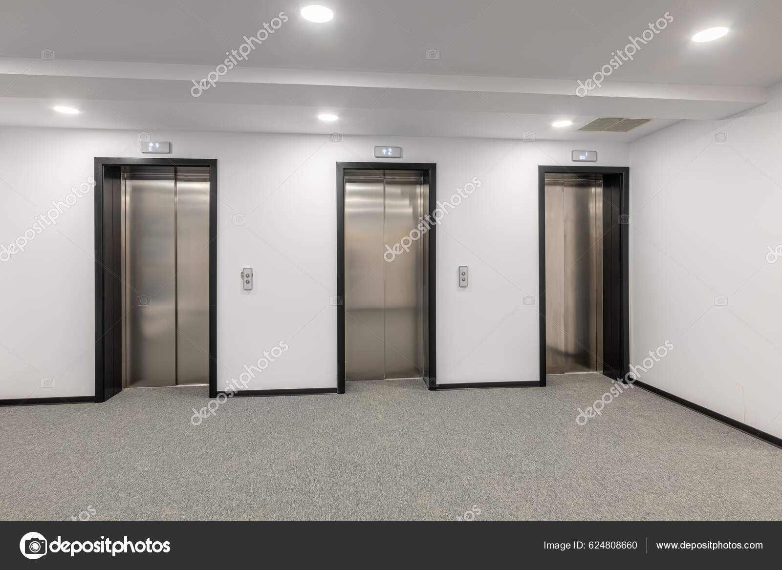 Vestíbulo Del Ascensor Moderno