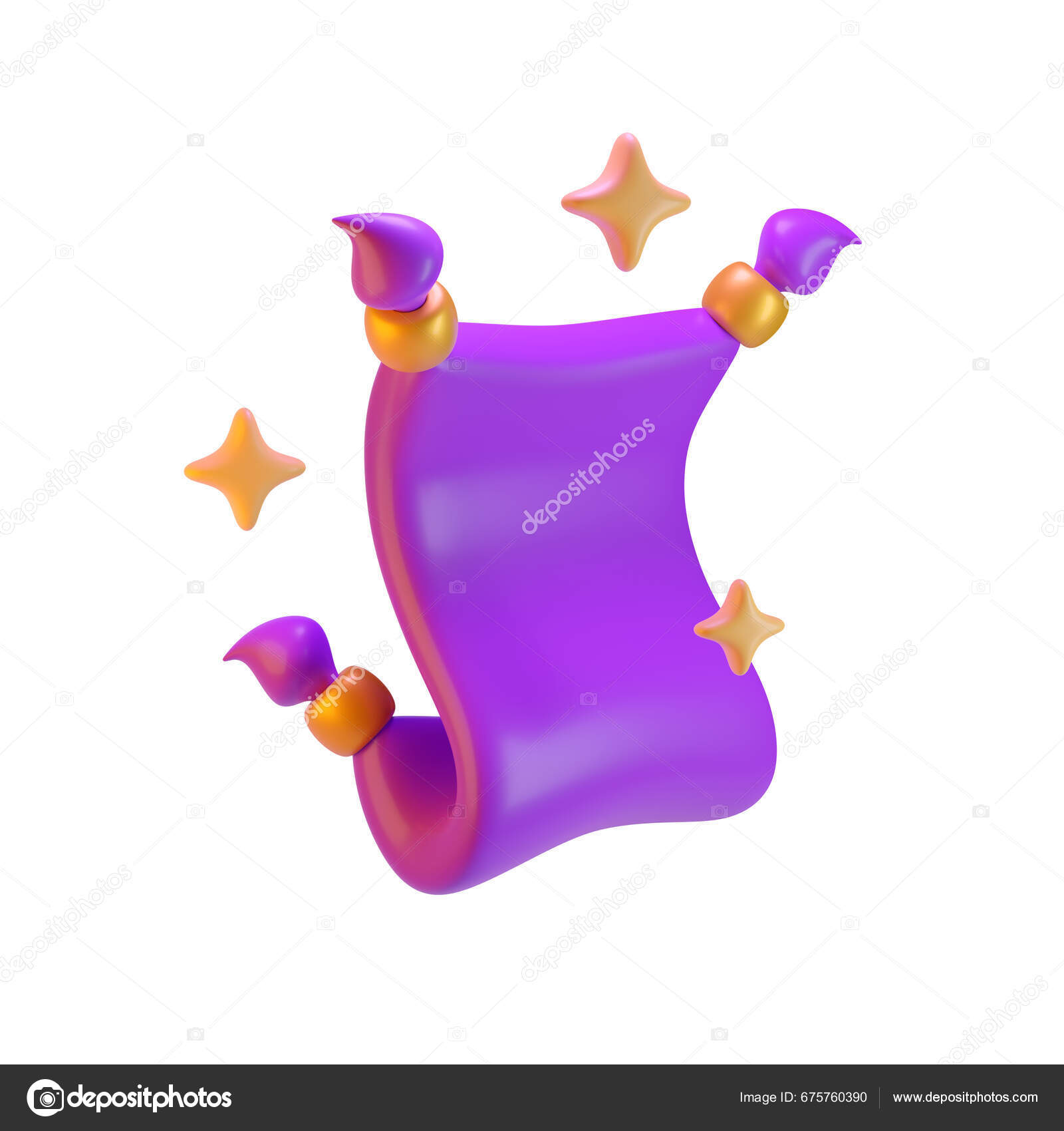 Magic Carpet Digital Rendered Illustration Flying Rug Mystical Design ...