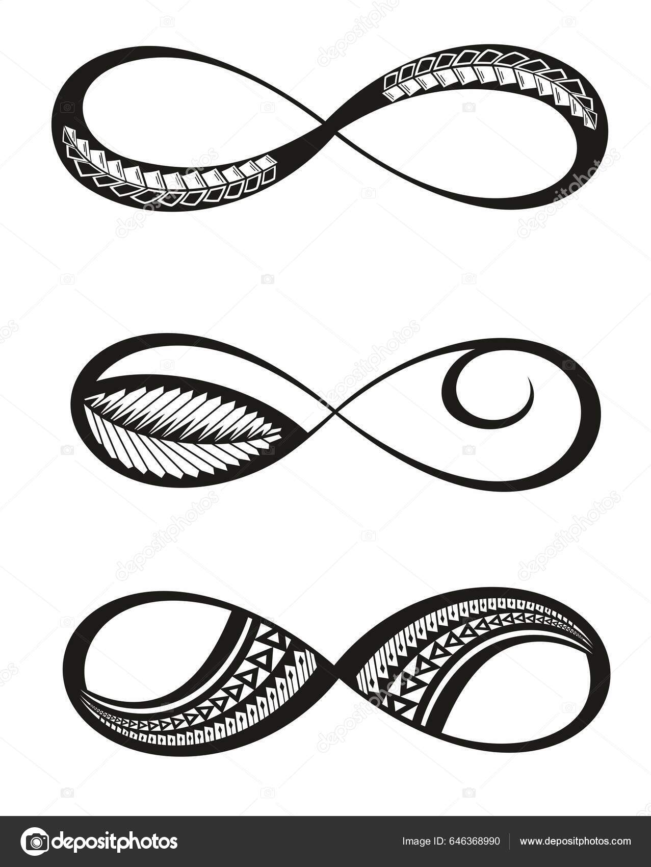 Minimalistisches Handgezeichnetes Unendlichkeitssymbol Ikonische Logo ...