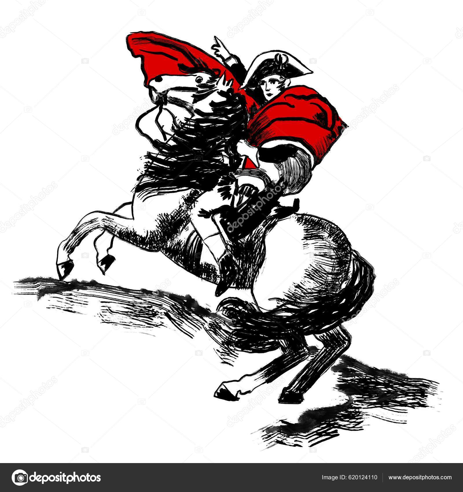 Napoleon Crossing The Alps High Resolution