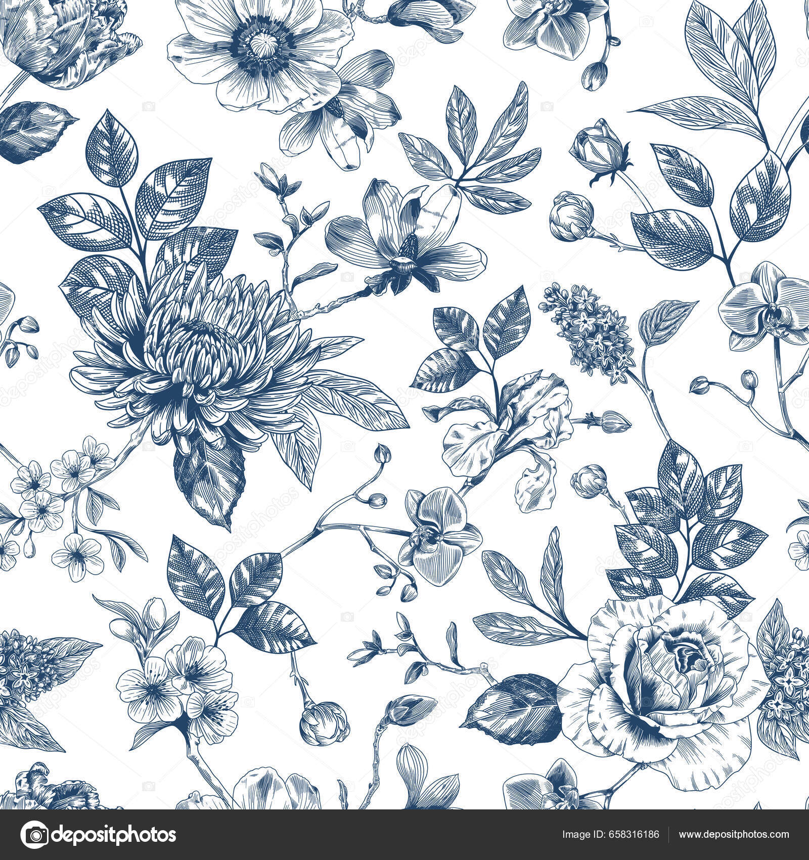 Contemporary Floral Fabric Prints