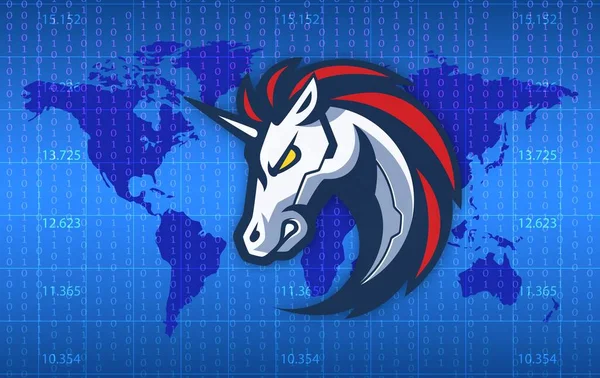 1 inch network virtual currency image. 3d illustration. - Stock Image ...