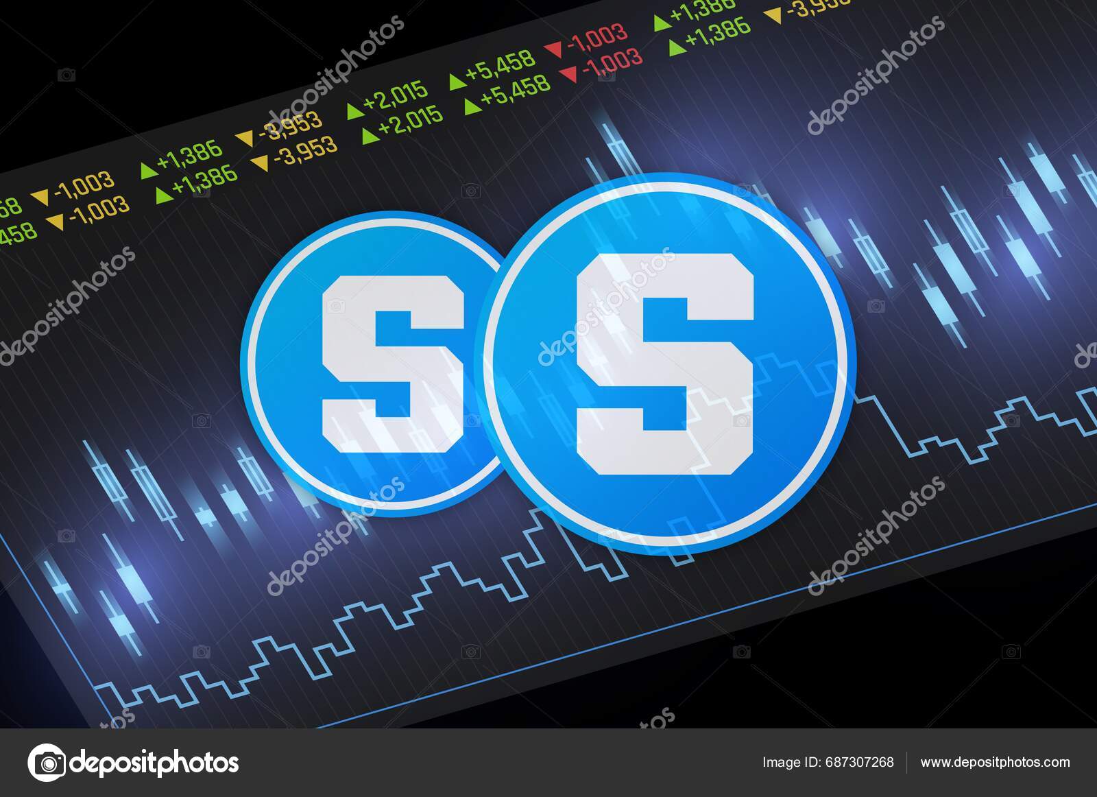 Sandbox Sand Virtual Currency Logo Abstract Background Illustrations ...