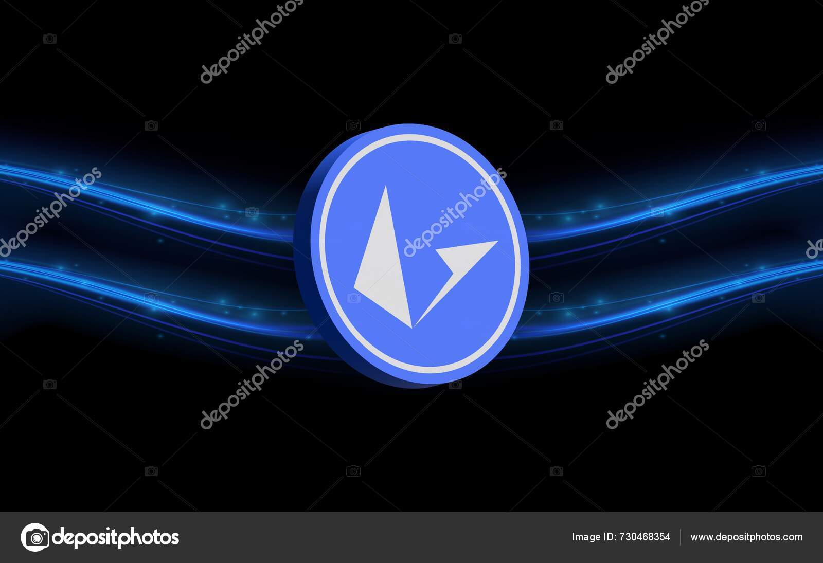 Loopring Lrc Cryptocurrency Logos Digital Background Illustrations ...
