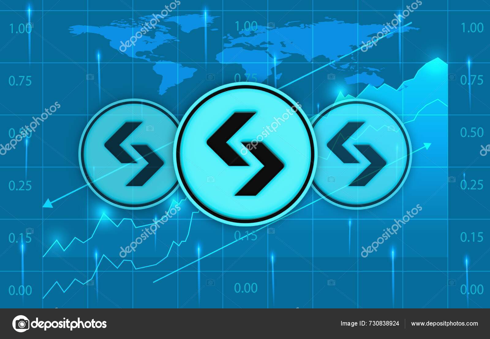 Bitget Token Bgb Cryptocurrency Logos Digital Background Illustrations ...