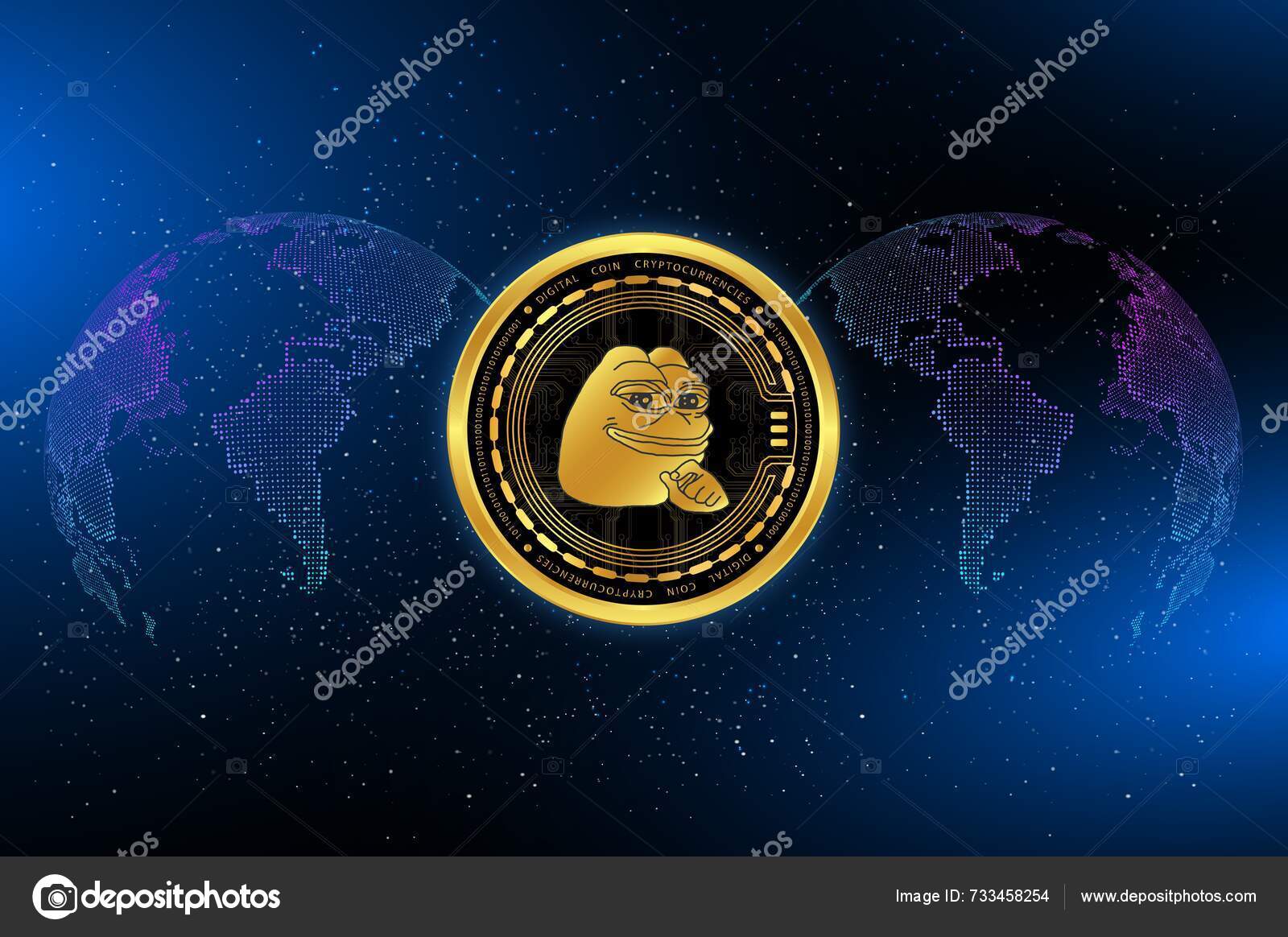 Images Pepe Logo Digital Background Illustrations — Stock Photo ...