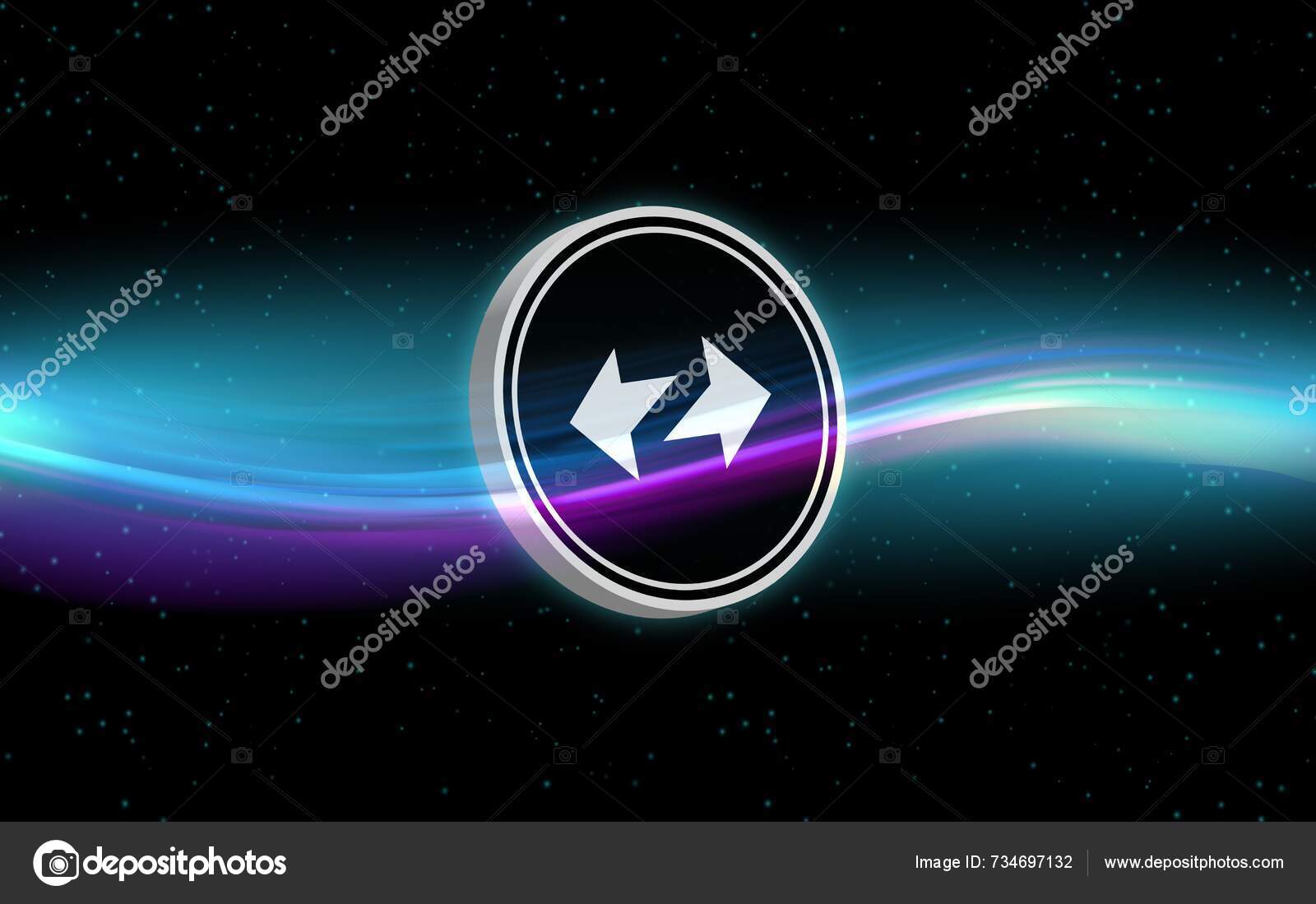 Zksync Cryptocurrency Digital Background Drawings — Stock Photo ...