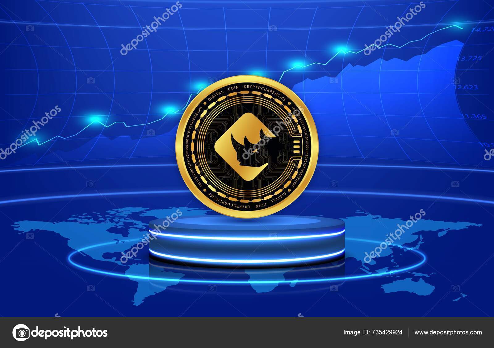 Binaryx Bnx Coin Logo Images Digital Background Illustrations — Stock ...