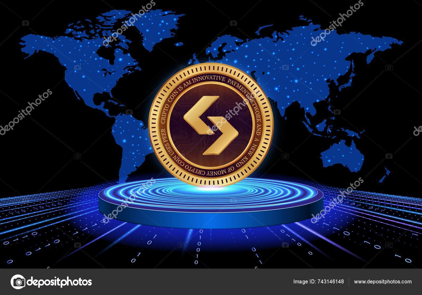 Bitget Token Bgb Cryptocurrency Logos Digital Background Illustrations ...