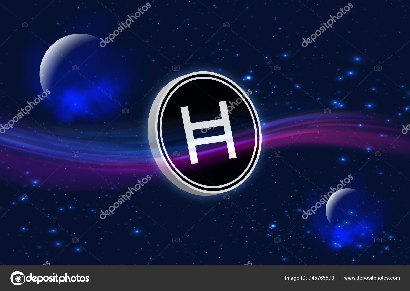 Hedera Hashgraph Hbar Cryptocurrency Images Digital Background ...