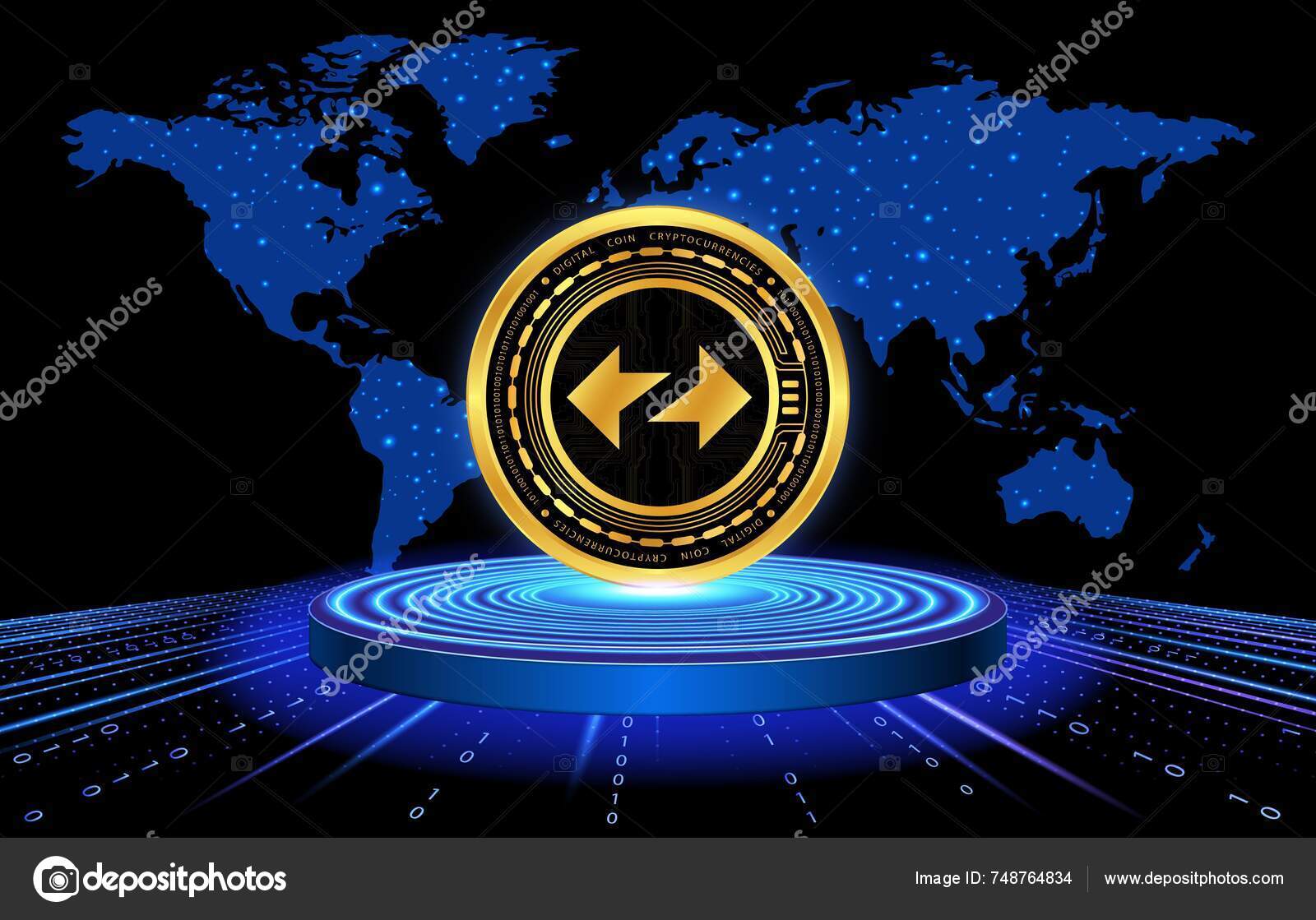 Zksync Cryptocurrency Digital Background Drawings — Stock Photo ...