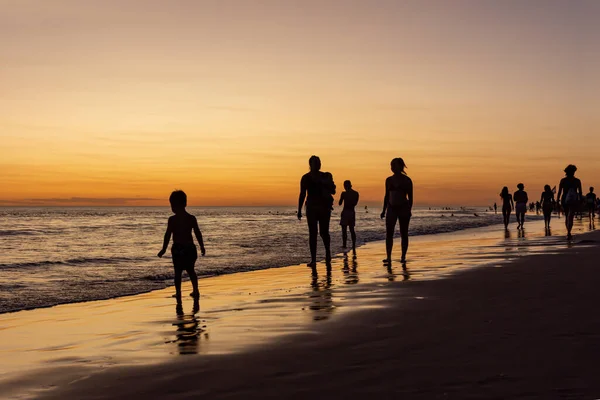 Beach sunset people Stock Photos, Royalty Free Beach sunset people ...