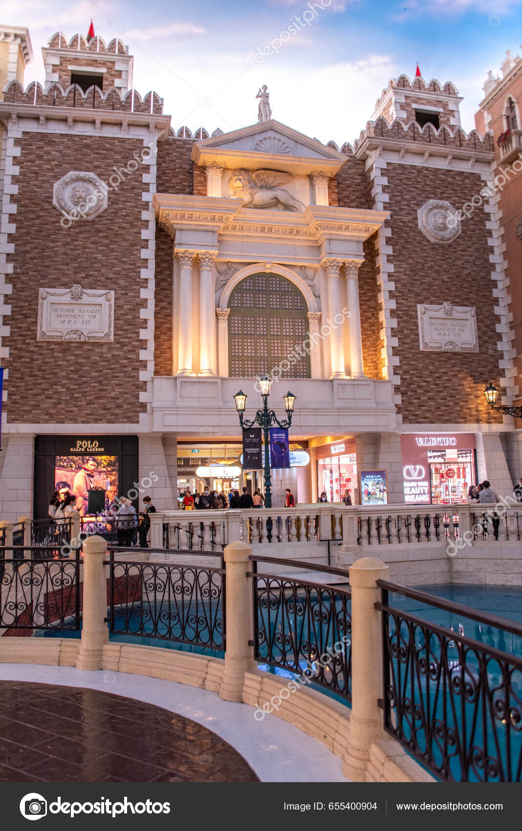 Macau China Feb 23Th 2023 Venetian Hotel Macao Famous Shopping – Stock Editorial Photo ...