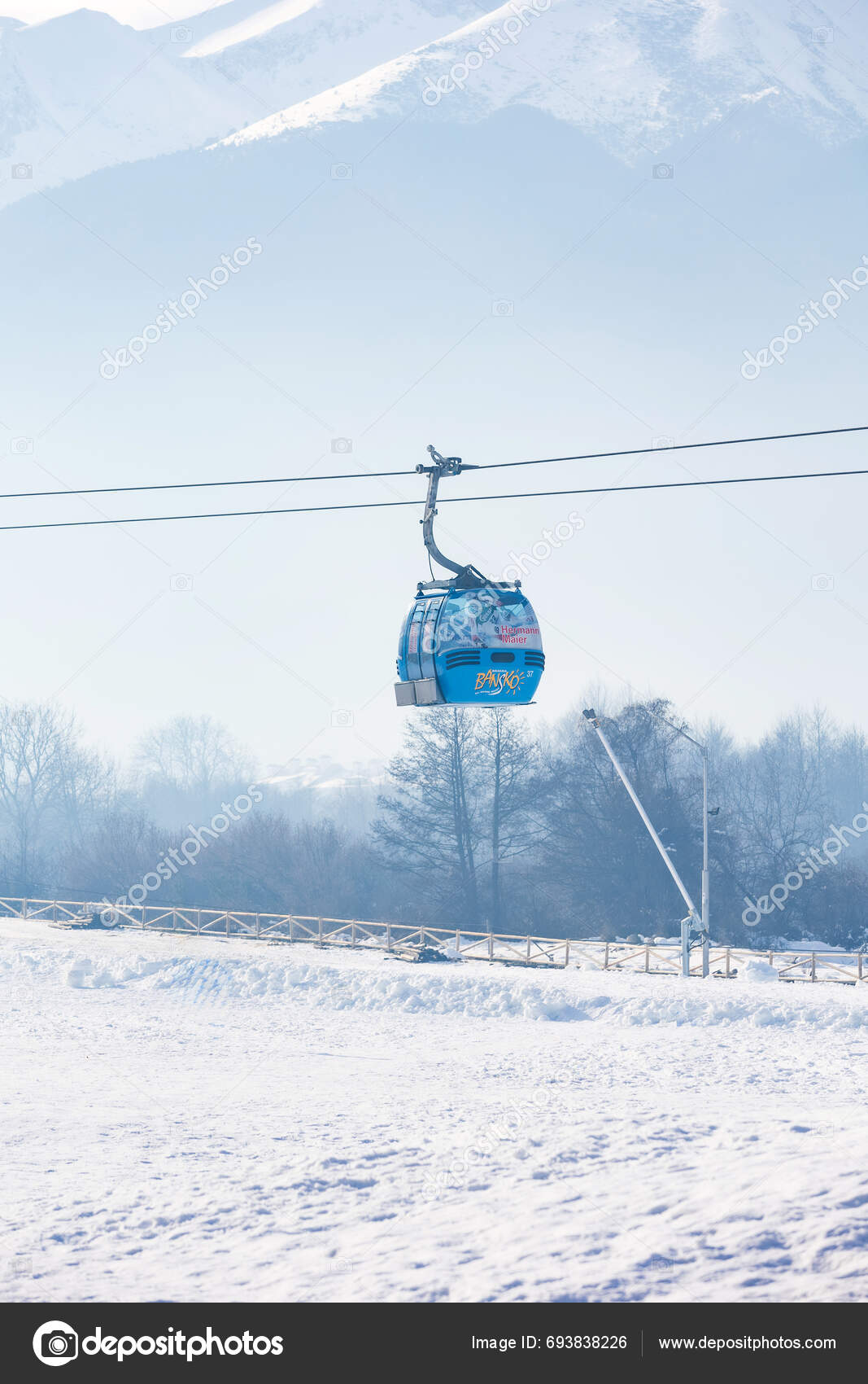 Bansko Bulgaria December 2023 Bulgarian Winter Ski Resort Panorama ...