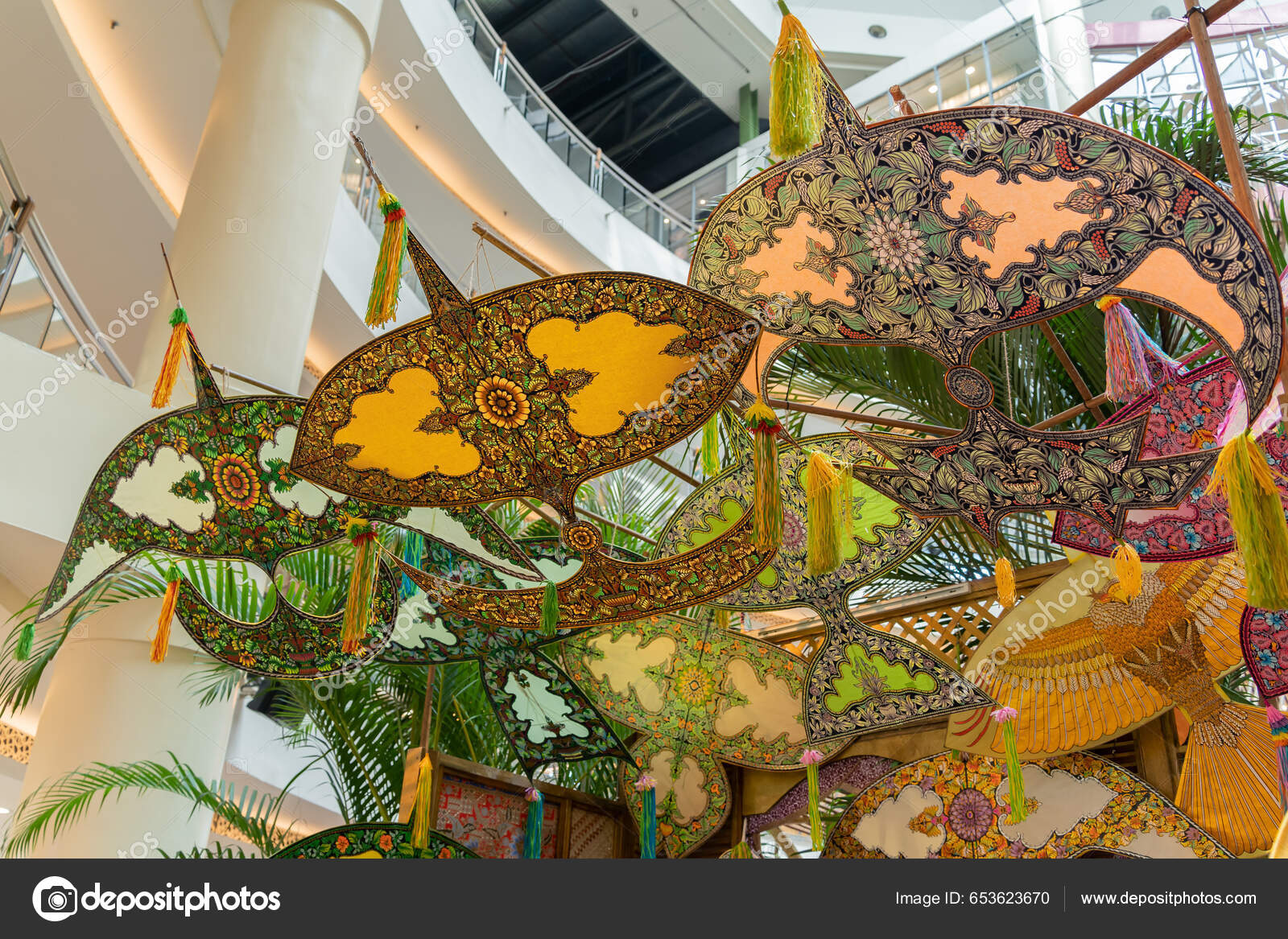 Kuala Lumpur Malaysia April 2023 Traditional Colourful Malay Wau Kites ...