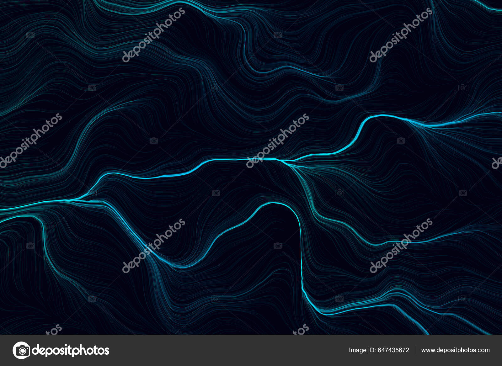 Dark Blue Neon Gradient Technology Particle Flow Background Abstract ...