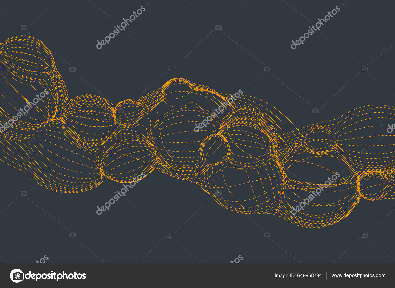 Futuristic Bubbles Dots Black Backgrounds Future Art Projects Stock ...